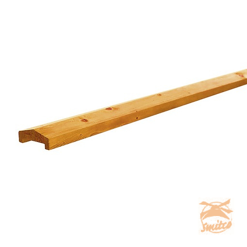 Grenen Afdekklat Met Sponning (6,1 cm) 3,5 x 8,5 x 180 cm. Dakmodel ...