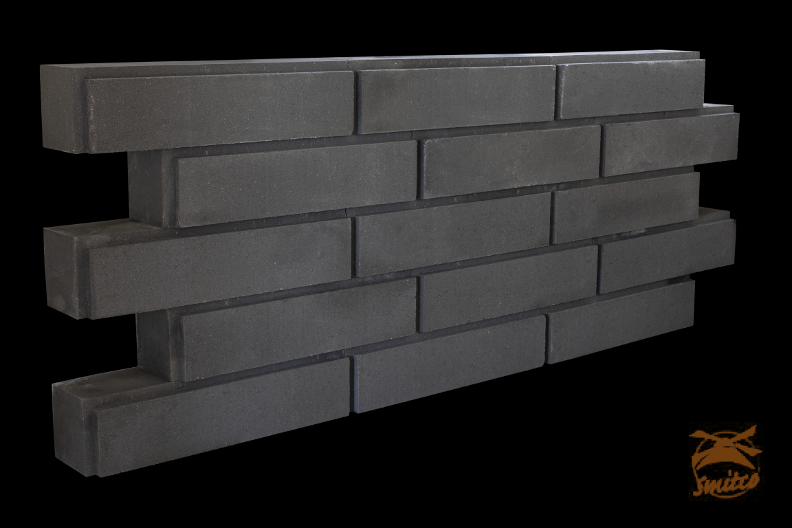 Allure Block Linea 15x15x60 Black | Smitco Tuinhout en Sierbestrating