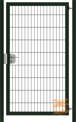 Hillfence Metalen Enkele Poort Premium-Line 100 x 180 cm. Zwart W08449 ...