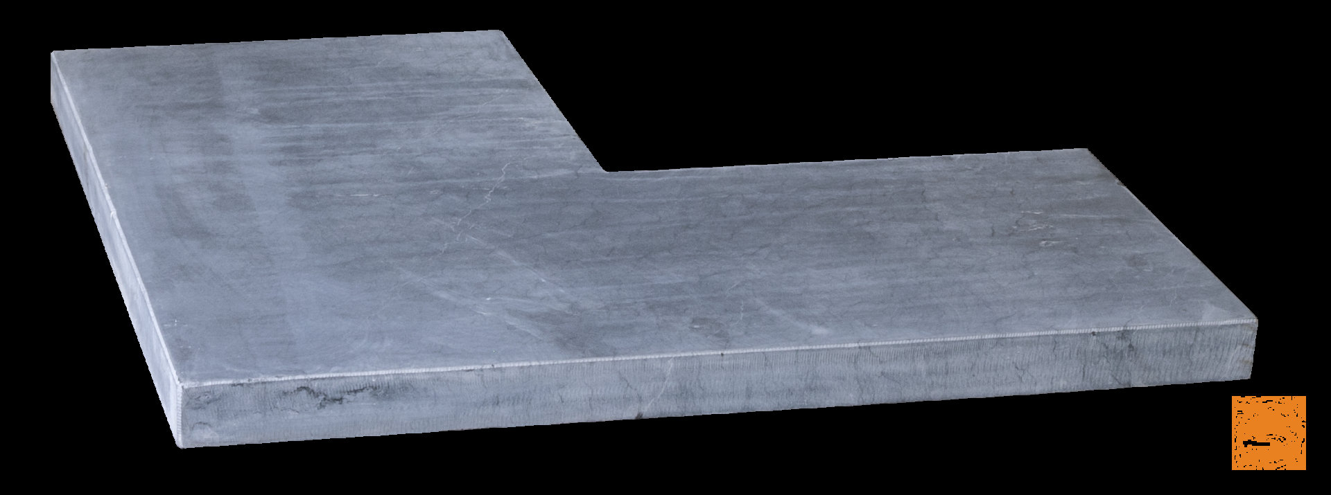 Spotted Bluestone Vijverranden Hoekstuk 50 x 30 x 3 | Smitco Tuinhout ...