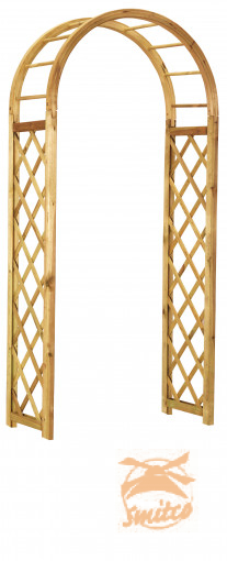 Rozenboog Rond, Doorgangsbreedte 120 cm. W08519 | Smitco Tuinhout en ...